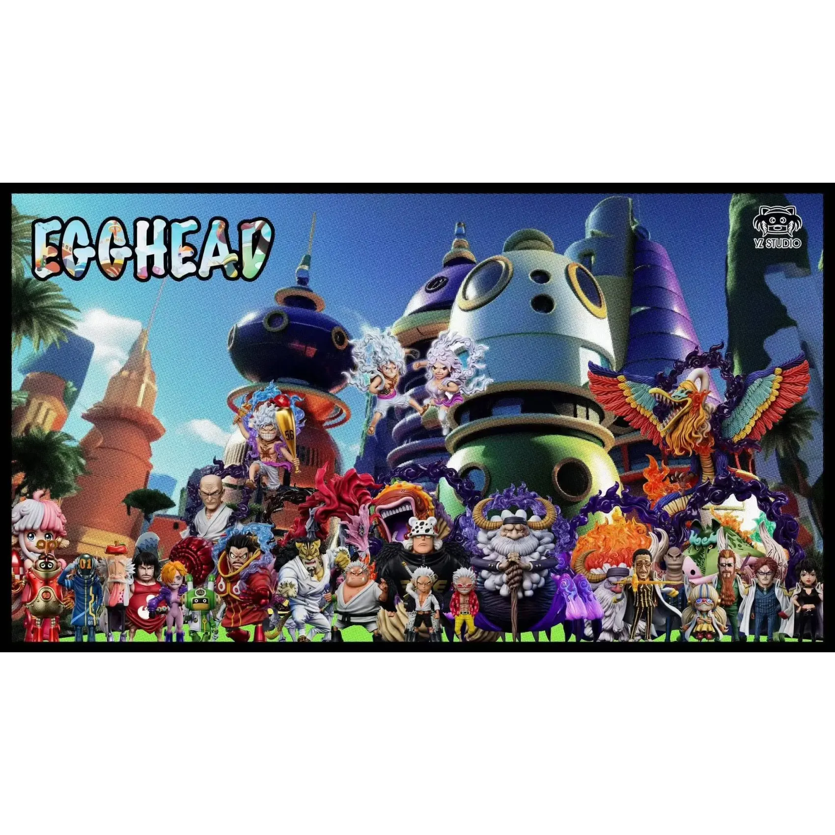 One Piece Egg Head Arc 28 X Navy 45 Vice Admiral Hound WCF YZ Studio